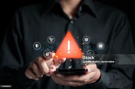 System Warning Cyber Attack On Internet Network Cyber Security Malicious Software Viruses And