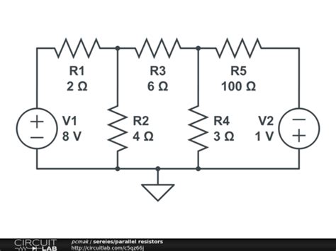 Sereies Parallel Resistors Circuitlab