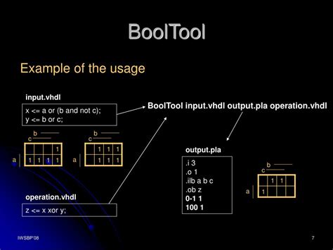 PPT BoolTool A Tool For Manipulation Of Boolean Functions PowerPoint Presentation ID 5729990