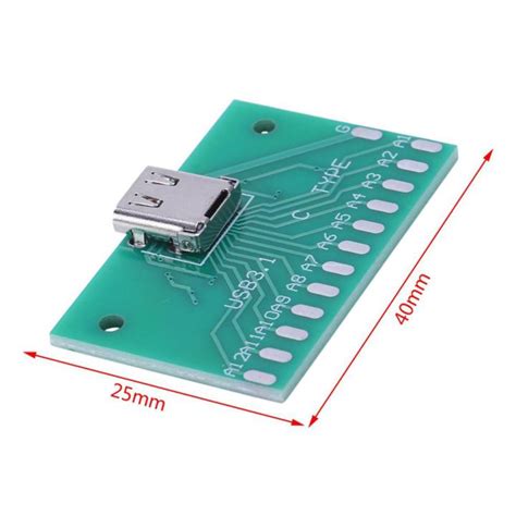 X Diy Pin Usb C Usb Type C Female Socket Connector Smt Type With Pc Board Daraz Com Bd