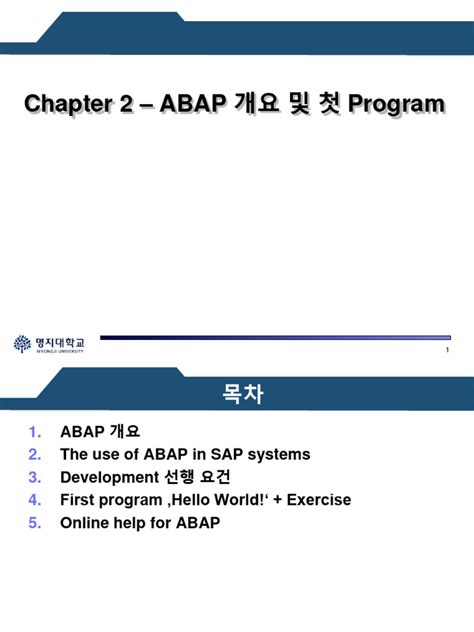 L02abap Introduction Pdf