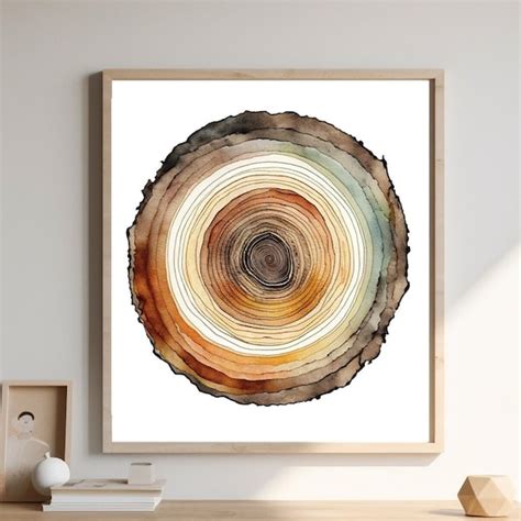 Tree Ring Art Etsy
