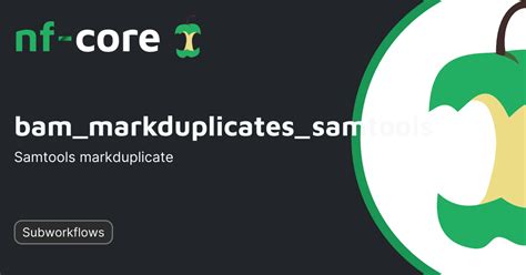 Bam Markduplicates Samtools