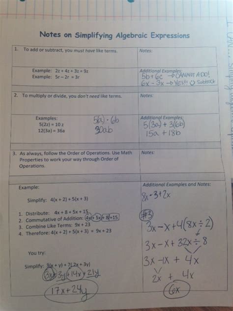 Unit 6 Properties And Algebraic Expressions 6th Grade Mathmrs Phillips