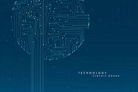 Abstract Circuit Board Background Artificial Intelligence Illustration