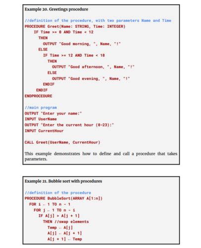 Pseudocode Guide For Gcsea Level Students And Teachers Teaching