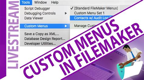 Custom Menus In Filemaker And Localization Youtube