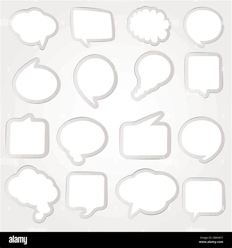 Speech Bubbles Vector Set Stock Vector Image And Art Alamy