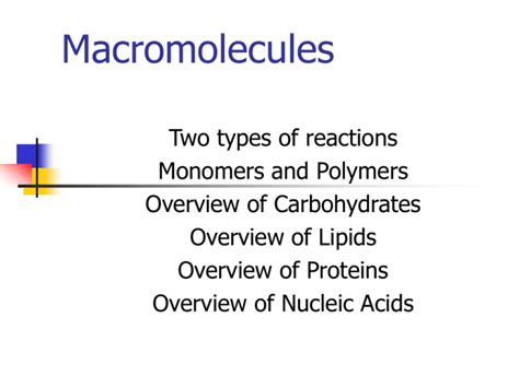 Macromolecules