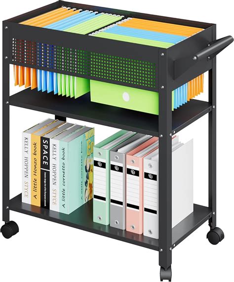 Rolling File Cart With Wheels Hanging Files Rolling File Cabinet Organizer Rolling Hanging File