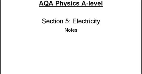 Detailed Notes Bundle Aqa Physics A Level Pmt Education
