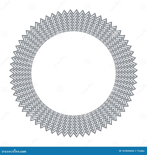 Circle Geometric Design Element 3d Illusion Stock Vector Illustration Of Folds Circular
