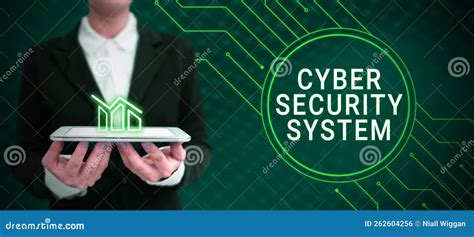 Text Showing Inspiration Cyber Security System Word Written On Techniques Of Protecting