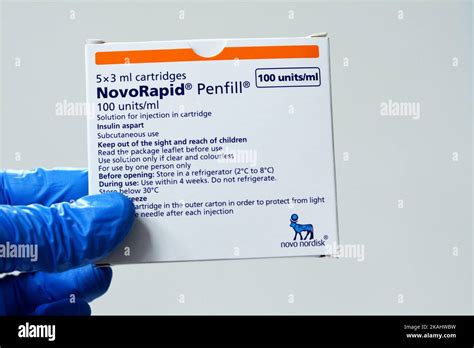 Cairo Egypt October 4 2022 Novorapid 100 Units Ml Solution For Injection In Cartridge Insulin