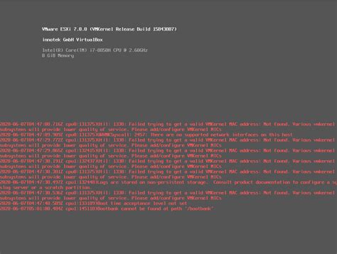 Is It Possible To Install Esxi 7 In Virtualbox Rvmware