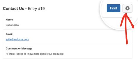 How To Print Form Entries WPForms