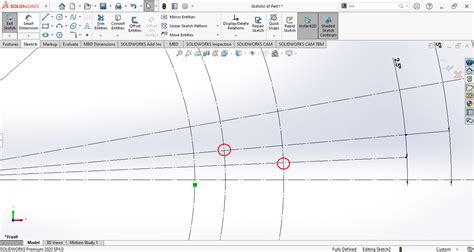 Solidworks 2020 Intersection Point Not Shown When Hover Over An