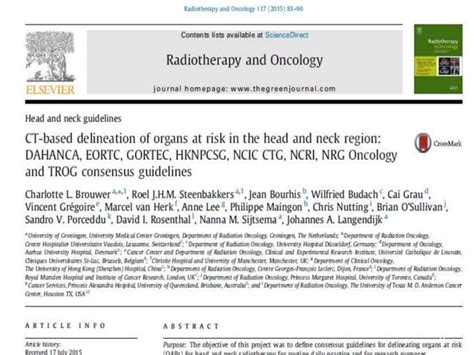 Delineation Of Nodal Volumes And Oars A Problem Based Approach Pptx