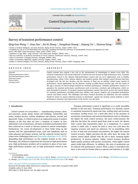 Control Engineering Practice Pdf