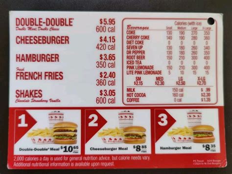 In N Out Burgers Menu Rare Smaller Size Laminated 2 Paper Hats Ebay