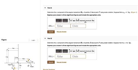 SOLVED Part A Determine The Z Component Of The Angular Momentum Hp Of Particle A About Point P