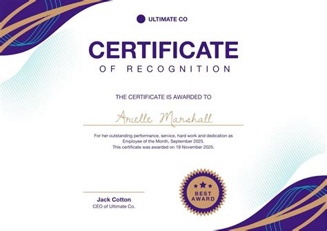 Certificate Templates Edit For Free Piktochart