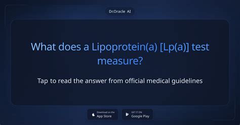 What Does A Lipoprotein A [lp A ] Test Measure