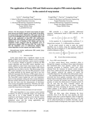 The Application Of Fuzzy Pid And Multi Neuron Adaptive Pid Control