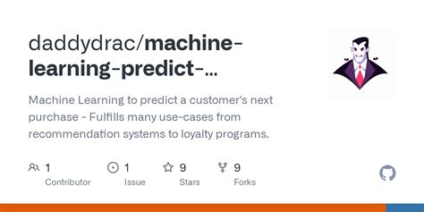 Github Daddydracmachine Learning Predict Customers Next Purchase