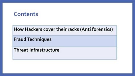 Attacker Techniques And Motivation Pptx