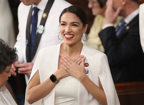 Aoc Style Alexandria Ocasio Cortezs Best Power Looks From Her Signature Lipstick To Her Suits