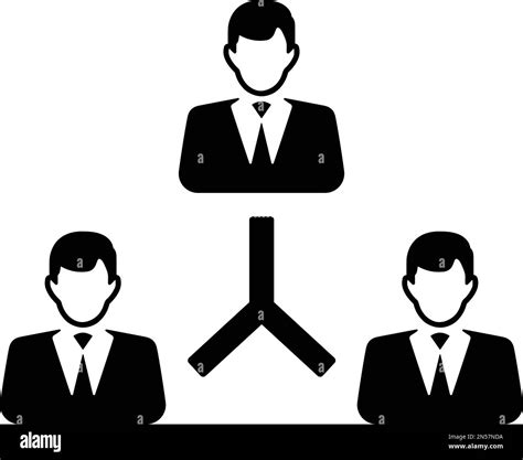 Teamwork Hierarchy Icon Simple Editable Vector Eps File Stock Vector