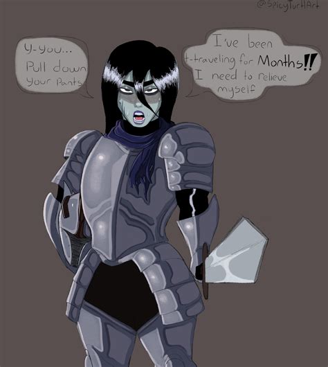 Rule 34 Armor Armored Female Before Sex Black Hair Blue Skin Clarice