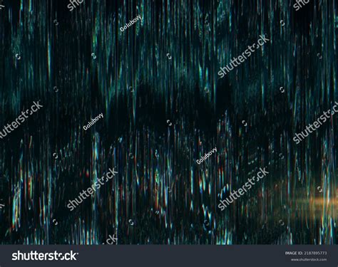 Glitch Overlay Analog Noise Texture Electronic Stock Illustration