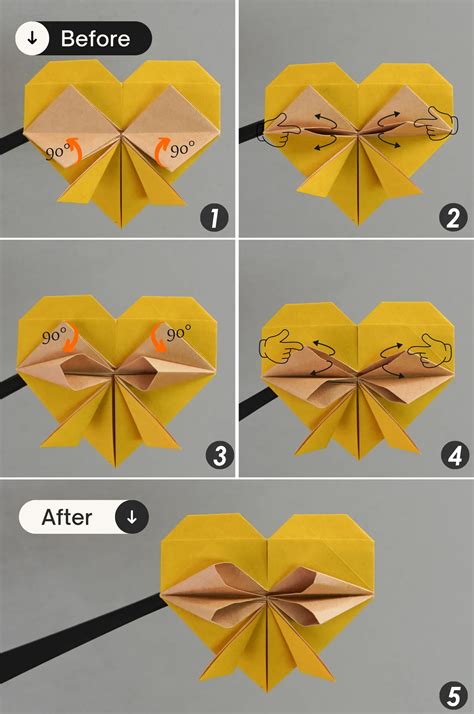 Origami Heart Simple Origami Heart Step By Step Instructions Lovilee