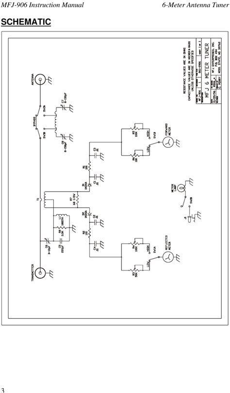 Mfj 906 V1a 906 6 Meter Antenna Tuner