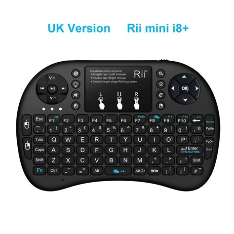 Proht Mini Keyboard With Touchpad Mouse And Multimedia Keys With Backlight Black Artofit