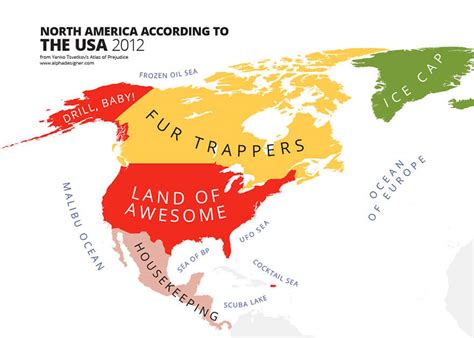31 Funny Maps Of National Stereotypes And How People View The World