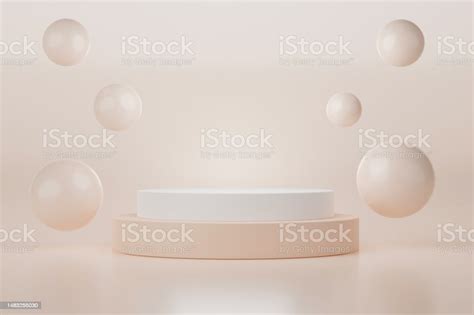 포장 프리젠테이션 및 화장품을 위한 3d 연단 또는 무대 모형 스탠드 제품 장면 배경입니다 3d 연단 스테이지 렌더링 최소 스타일 0명에 대한 스톡 사진 및 기타 이미지