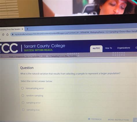 Solved Sampling Errors Bias Variable X Chegg