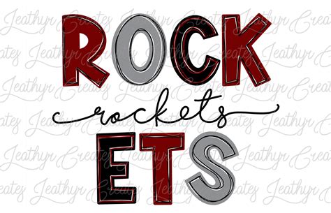 Rockets Maroon Sublimation Png Clip Art Digital Download