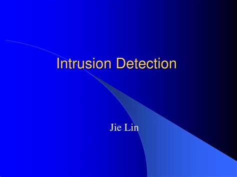 Ppt Intrusion Detection Powerpoint Presentation Free Download Id 1195578
