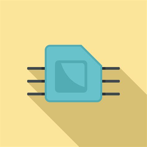 Phone Esim Icon Flat Style Vector Art At Vecteezy