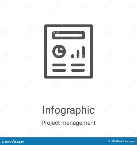Infographic Icon Vector From Project Management Collection Thin Line Infographic Outline Icon