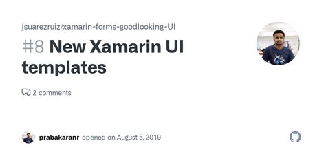 New Xamarin Ui Templates Issue Jsuarezruiz Xamarin Forms