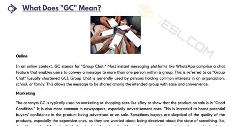 Gc Meaning What Does Gc Mean In Different Contexts • 7esl