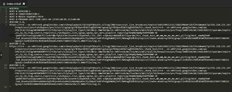 Youtube的hls 拉流失败，提示为 Streampath Livetest Error Invalid Playlist Must Start With