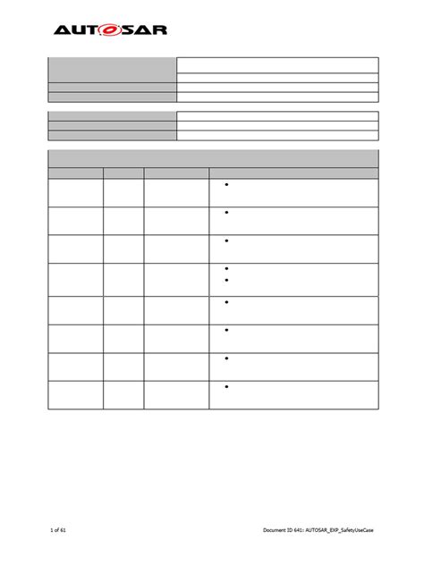 Autosar Exp Safetyusecase Pdf Electrical Engineering Computing