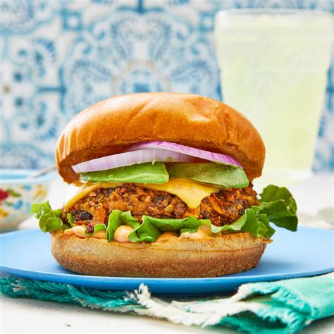 Soy Burger Healthy Meal