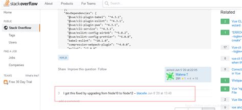 关于failed To Load Plugin ‘vue‘ Declared In ‘eslintrcjs‘ Createrequire Is Not A Function报错处理